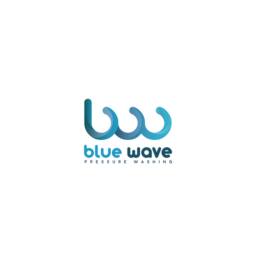 Create an engaging logo, with water and wave elements, for BlueWave ...