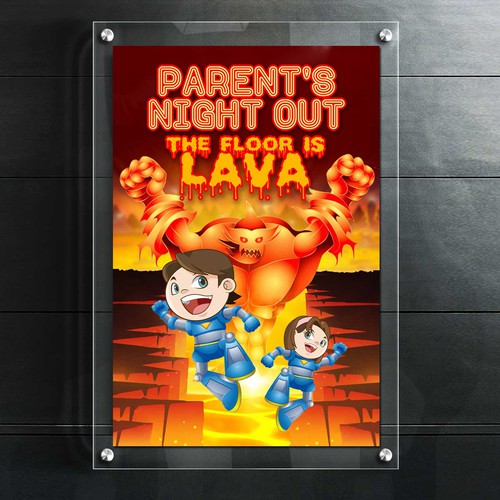 Cartoon Lava Monster Poster | Poster contest