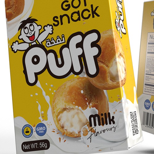 Designs | GOT SNACK -PUFF- Milk flavor | Product packaging contest