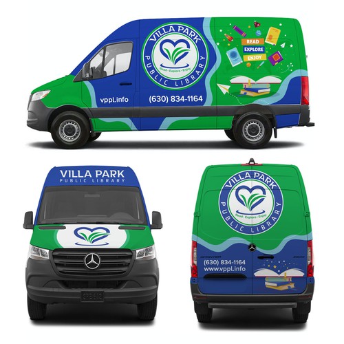 Designs | Design a visually appealing van wrap for our new library ...