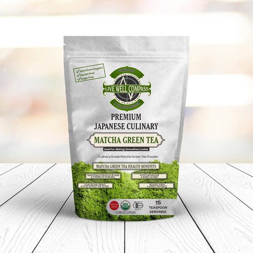 Vintage / Modern Packaging & Logo Design for our Japaneses Matcha Green ...