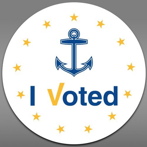 "I Voted" (in Rhode Island) sticker | Sticker contest
