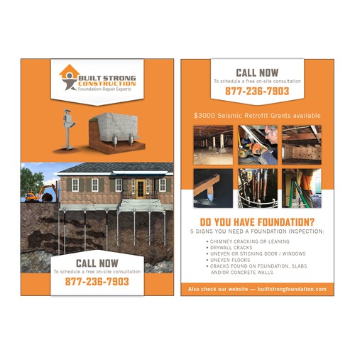 Design a Construction Flyer | Postcard, flyer or print contest