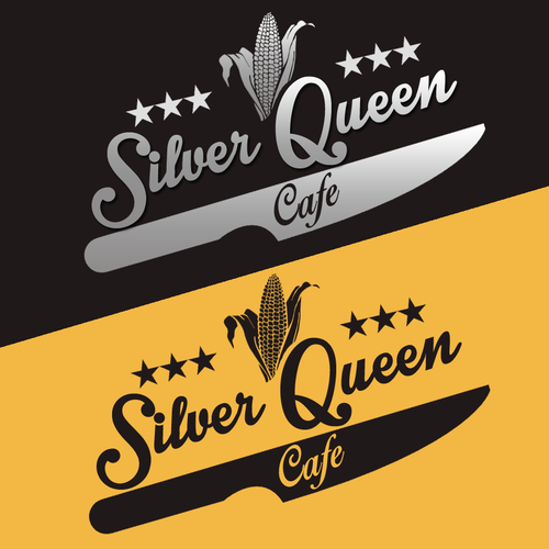 Create a logo for Silver Queen Cafe, a small, family-friendly, locally ...