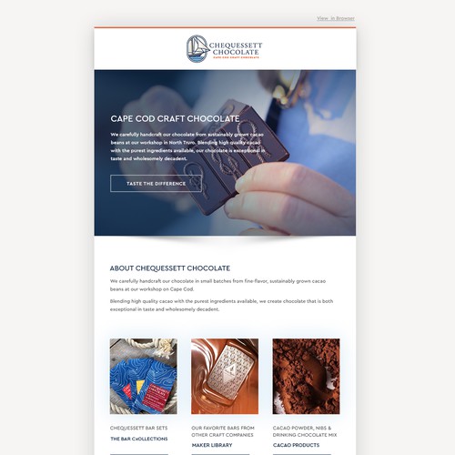 Designs | Design a nautical email template for a craft chocolate ...