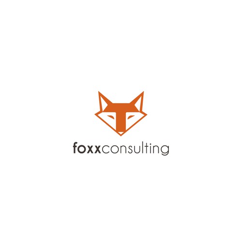 Design a stylized and iconic fox head, and incorporate the letter 'T ...