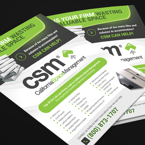 Attention-Getting Flyer to help CSM Sell More Projects to Law Firms ...