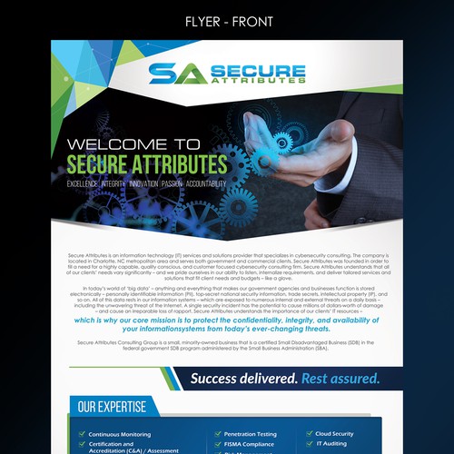 Cyber Security Capability Statement (Flyer) | Postcard, flyer or print ...