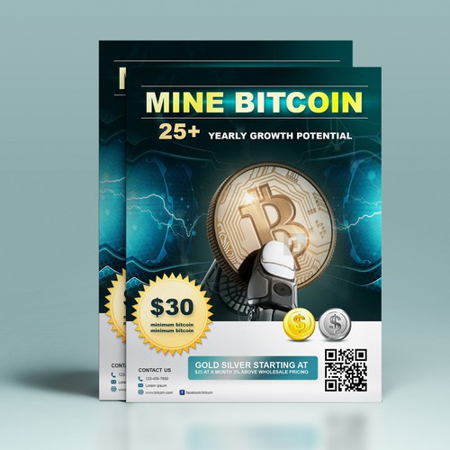 Designs | Bitcoin/Bitcoin Mining/Gold/Silver | Postcard, flyer or print ...