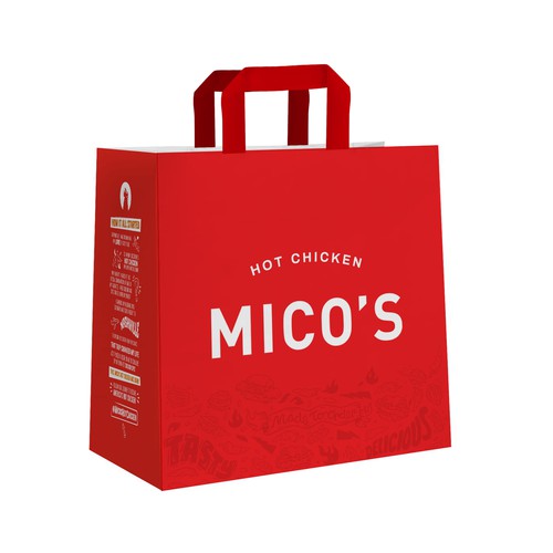 Designs | Luxurious Mico's Hot Chicken Takeout Bag | Product packaging ...
