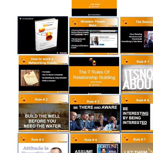 Design a TED Talk-like PPT for a dynamic networking speaker ...