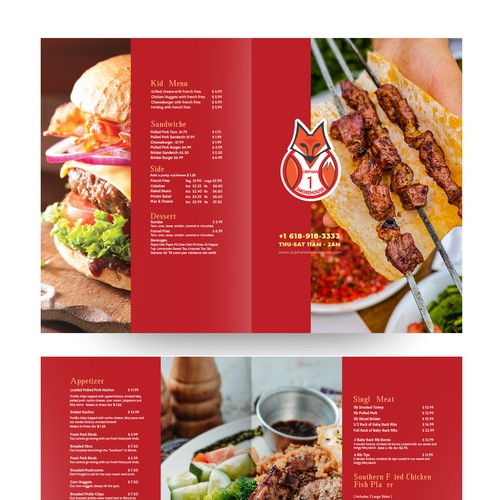 Designs | Eye Catching Menu to appeal to all ages! | Menu contest