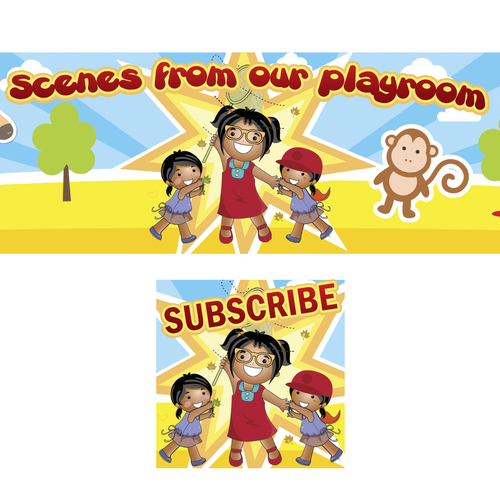 Create YouTube Channel art and icon for Kids channel | Social media ...