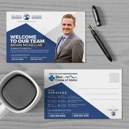 Designs | Attention grabbing postcard announcing new producer ...