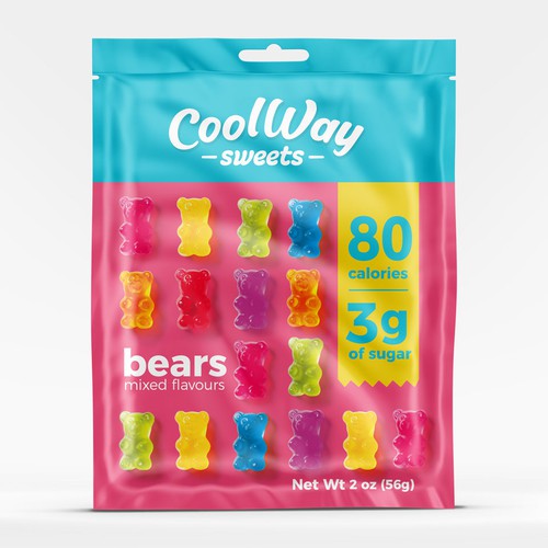 Designs | CoolWay Gummies Packaging Design -Candy Without the Guilt ...