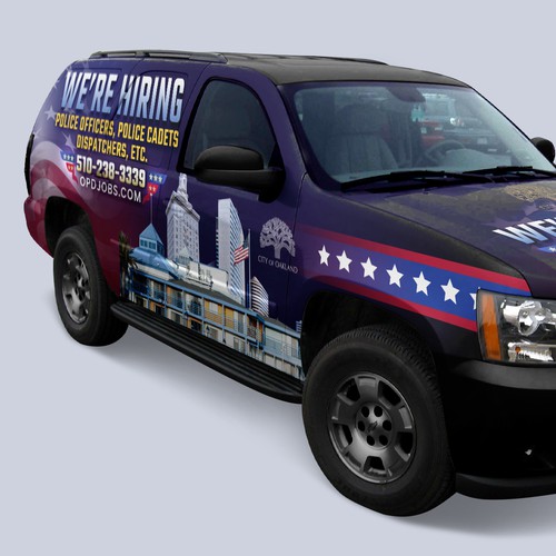 Designs | Recruiting Vehicle Wrap for City of Oakland PD | Car, truck ...