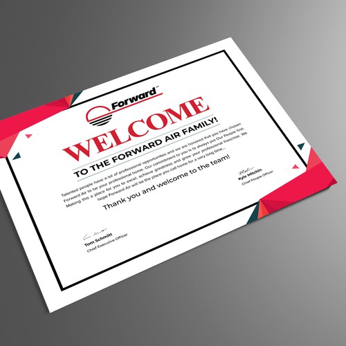 Welcome Letter | Card or invitation contest