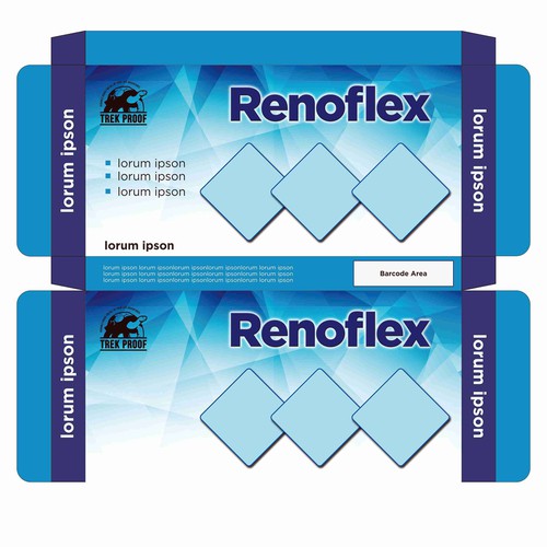 TrekProof Ice Pack box label | Product packaging contest