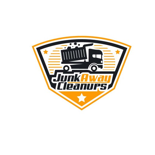 Designs | Modern Junk removal logo, badge style, both original example ...