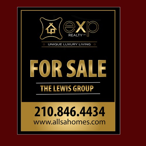 Design a Luxury Real Estate Sign | Signage contest