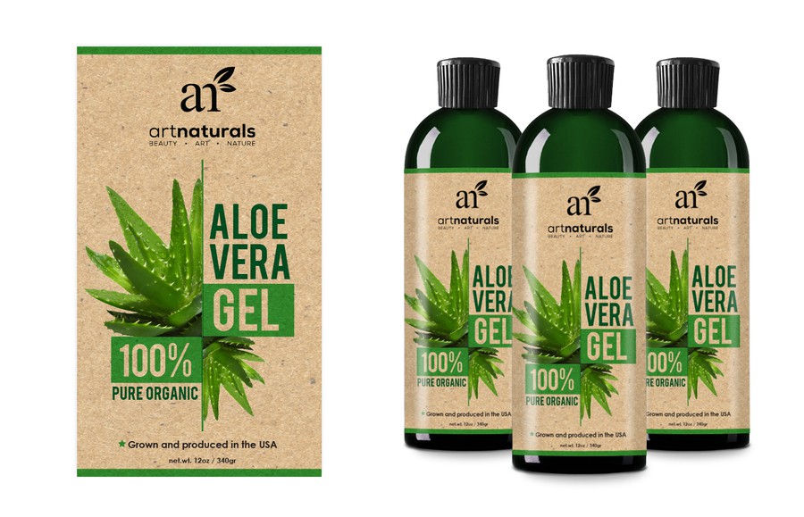 Create label design for organic aloe vera gel | Product label contest
