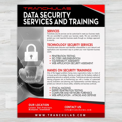Flyer for Cyber Security Company | Postcard, flyer or print contest