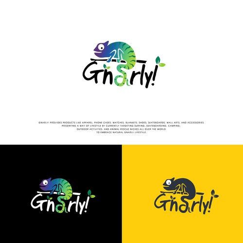 A creative eye-catching logo is needed for a Gnarly! brand.👊🙏 | Logo ...