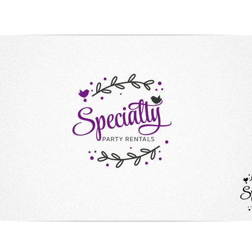 create a logo for a party rental company for both luxury events and kid ...