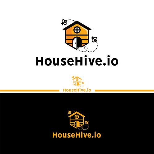 Designs | Playful beehive logo that incorporates a house used for a ...