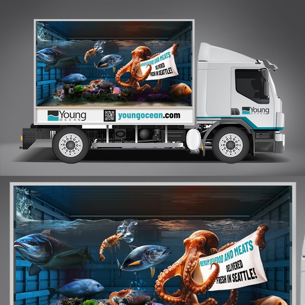 Sharp van wrap for outdoor lighting service | Car, truck or van wrap ...