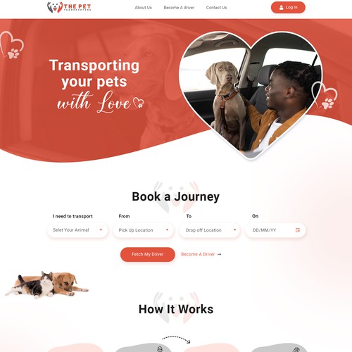 Designs | Pet lovers!!! Uber for Pets (full wireframe attached)