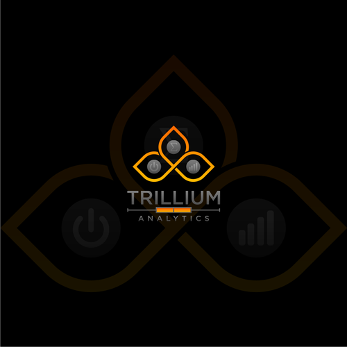 "Create a logo for Trillium Analytics, combining cues from both modern ...