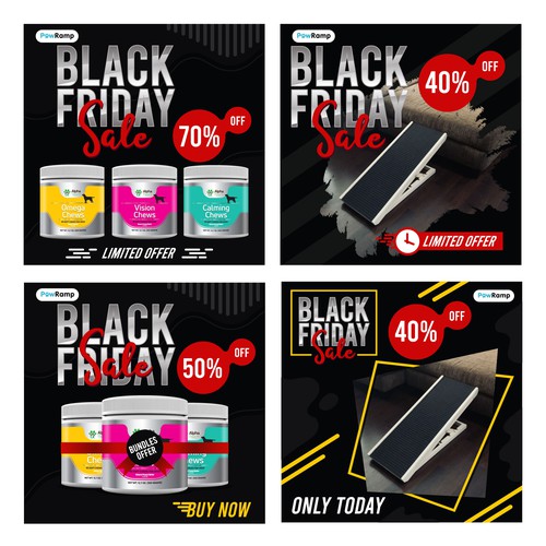 Designs | Amazing BlackFriday Upsell Popup Ads for Pawramp | Signage ...