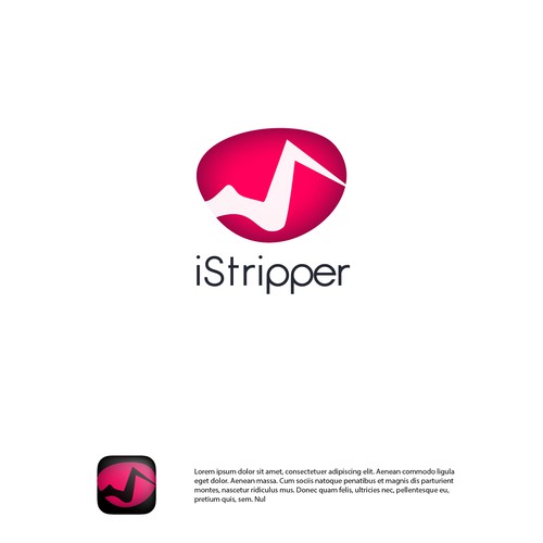 Logo Design for iStripper, software that displays stripteases on your ...