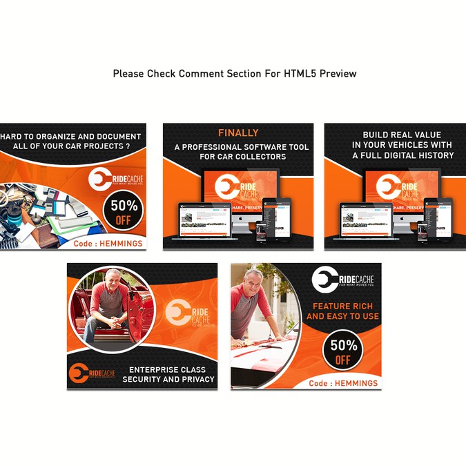 Create a great direct response banner campaign aimed at car nuts ...