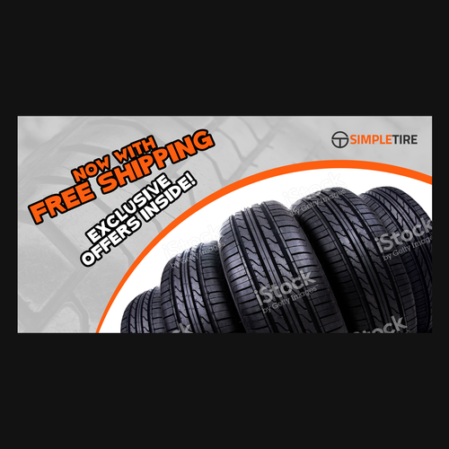 Comedic approach to Tire company special announcement | Banner ad contest