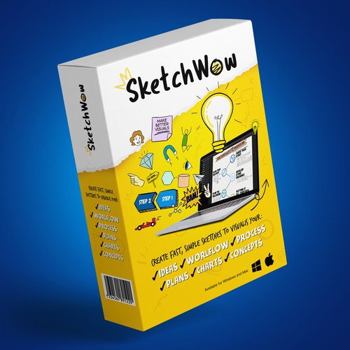 Designs | SketchWow Needs A Catchy New Software Box | Product packaging ...