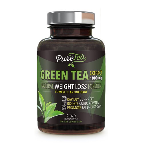 Designs | PureTea needs a "beautiful label" for our Green Tea Extract ...