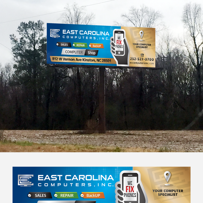 Billboard Design for a Small Computer Company!!!! | Signage contest