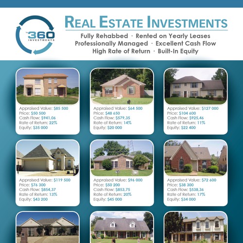 Real Estate Investments Marketing Flyer | Print or packaging design contest