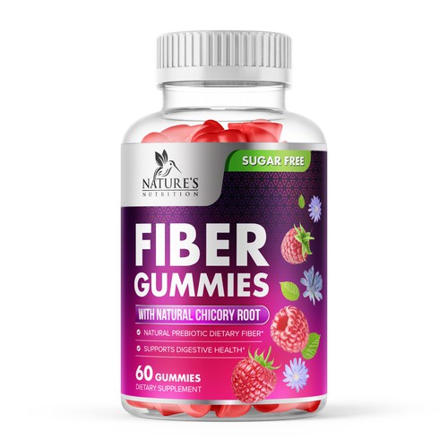 Designs | Nature's Nutrition - Needs a Fiber Gummies Product Label ...