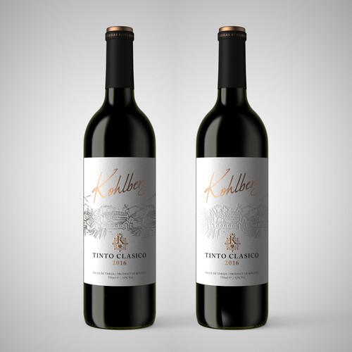 Classic Red wine label design | Product label contest