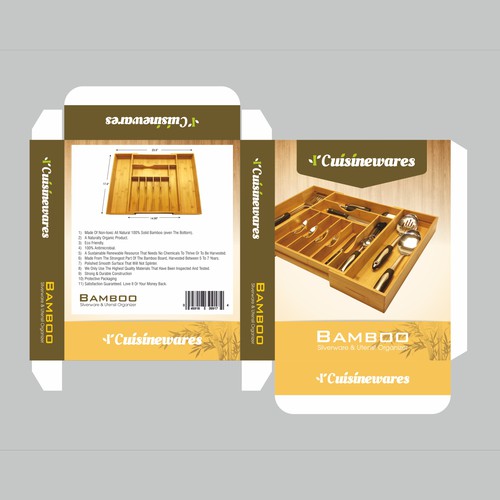 Design a Package on a box for Cuisinewares in the kitchen space ...
