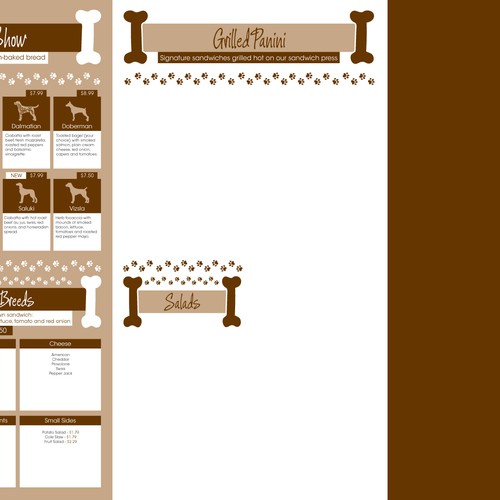 Designs | Menu Design Needed for PureBread: Deli-Bakery-Cafe | Print or ...
