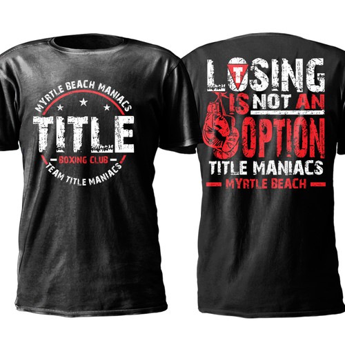 TITLE Team Maniacs - Rugged Maniac 5K Obstacle Course | T-shirt contest