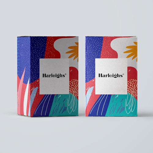 Create a refreshing and vibrant packaging design for a womens razor ...