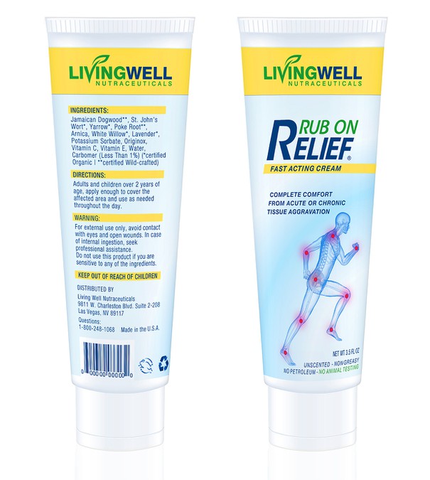 Need dynamic Product Label for my Rub on Relief Pain Cream | concurso ...