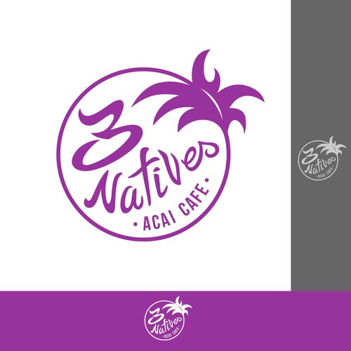 Designs | 3Natives Acai Cafe — Logo & Wordmark Redesign | Logo design ...