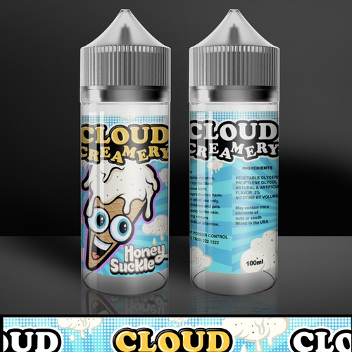 Design a colorful e-liquid label | Product label contest
