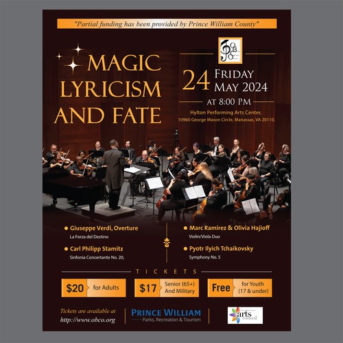 Designs | Orchestra concert flyer for community ensemble | Postcard ...